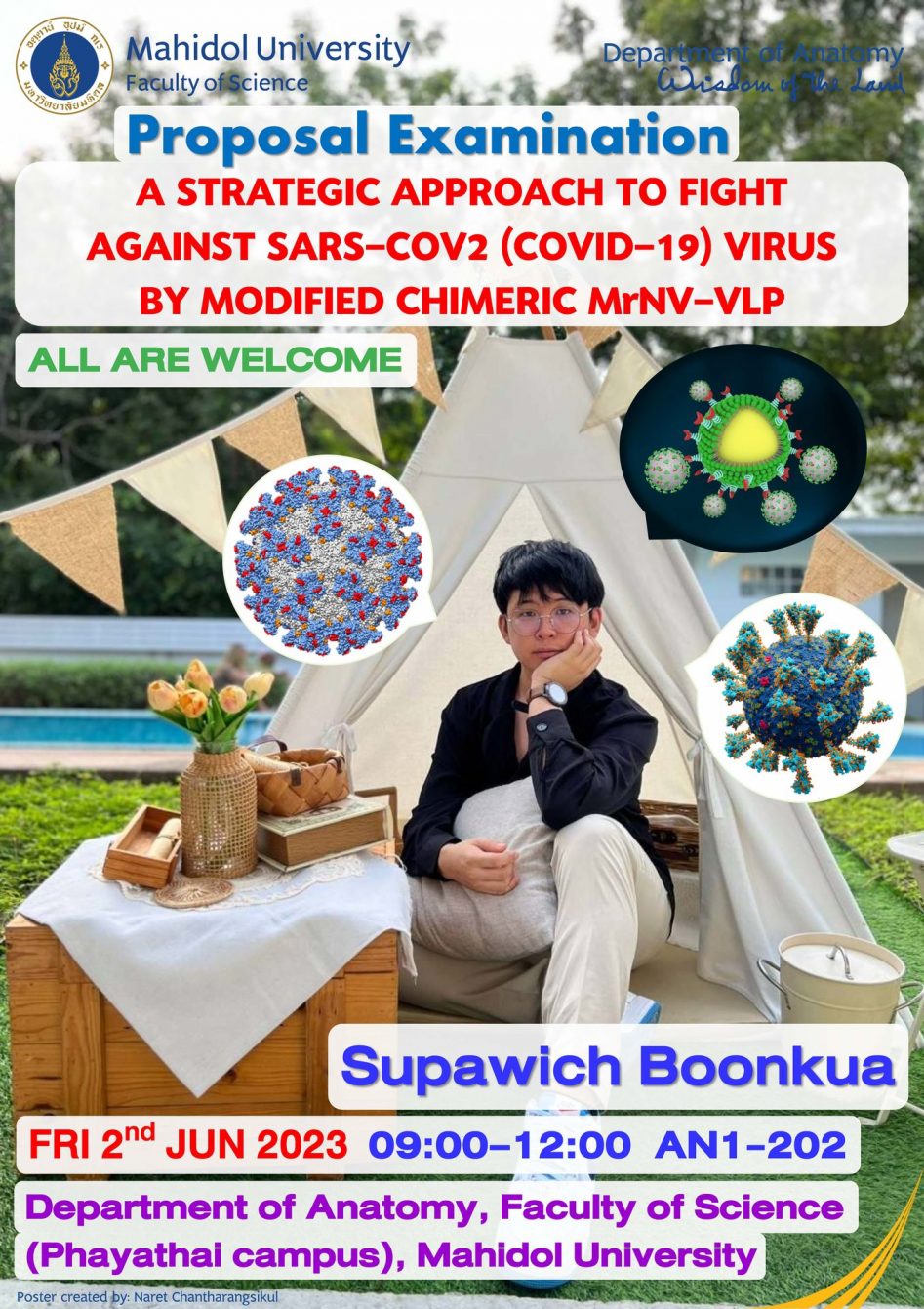 Supawich Boonkua’s Proposal Examination on Friday 2nd June 2023, 09:00-12:00, AN1-202. All are ...