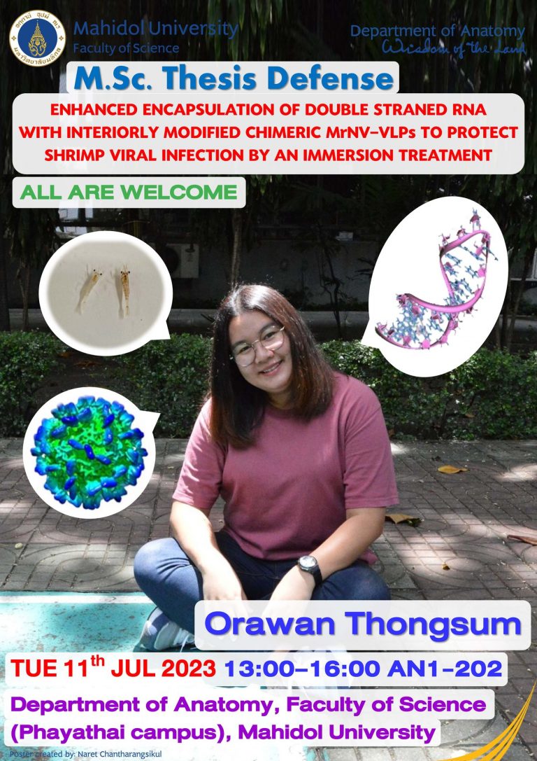 Orawan Thongsum’s M.Sc. Thesis Defense, Tuesday 11th July 2023, 13:00 ...