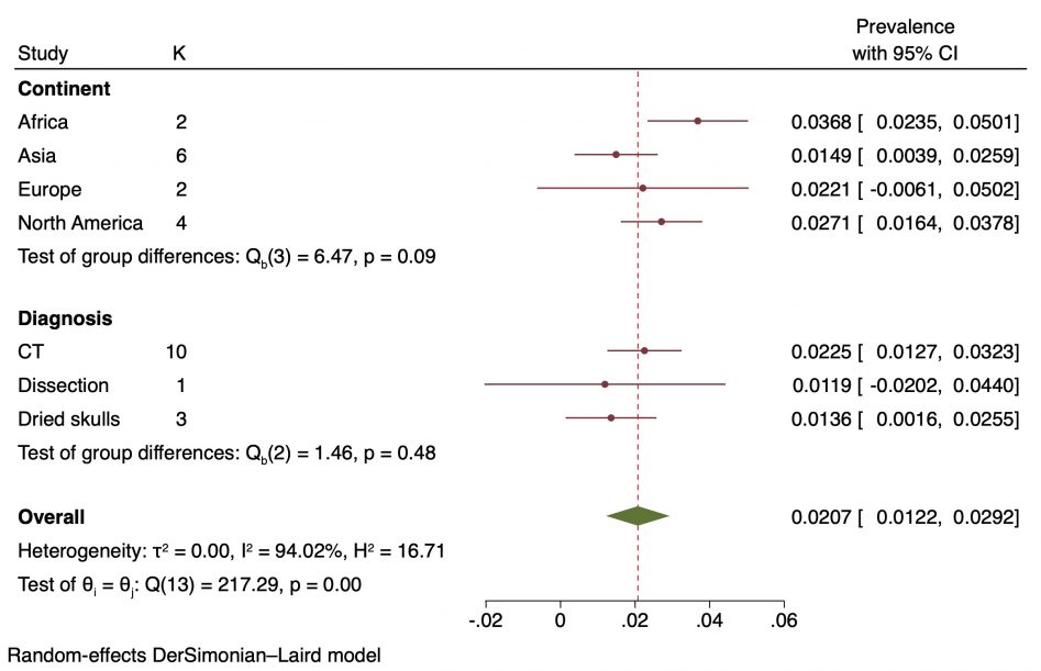 Radiological Study of Atlas Arch Defects with Meta-Analysis and a ...