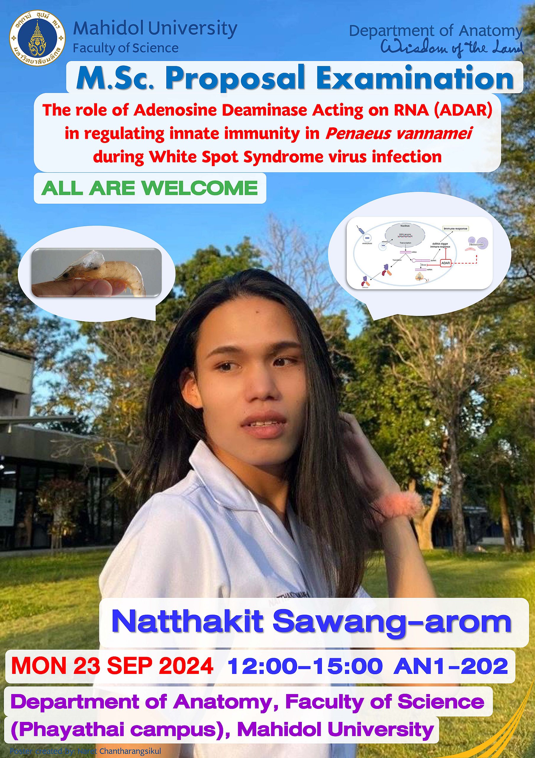 Natthakit Sawang-arom’s M.Sc. Proposal Examination on Monday 23rd ...