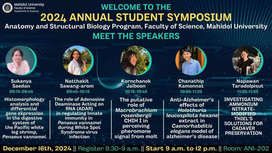 2024 Annual Student Symposium – #Anatomy SC Mahidol #Anatomy MUSC ...