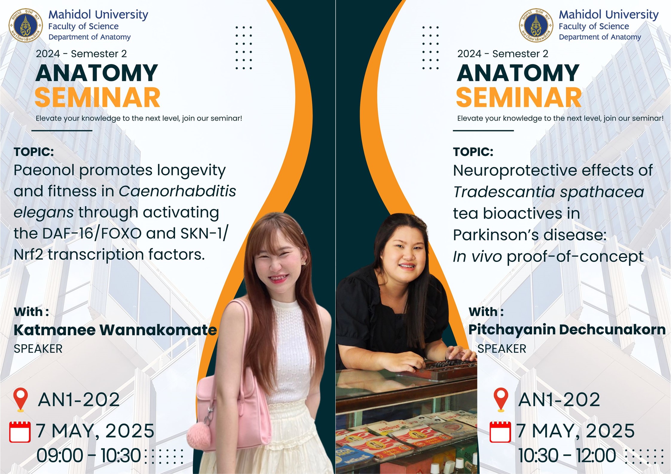 Schedule Anatomy Seminar (2024 – Semester II) – Day 3 – #Anatomy SC ...