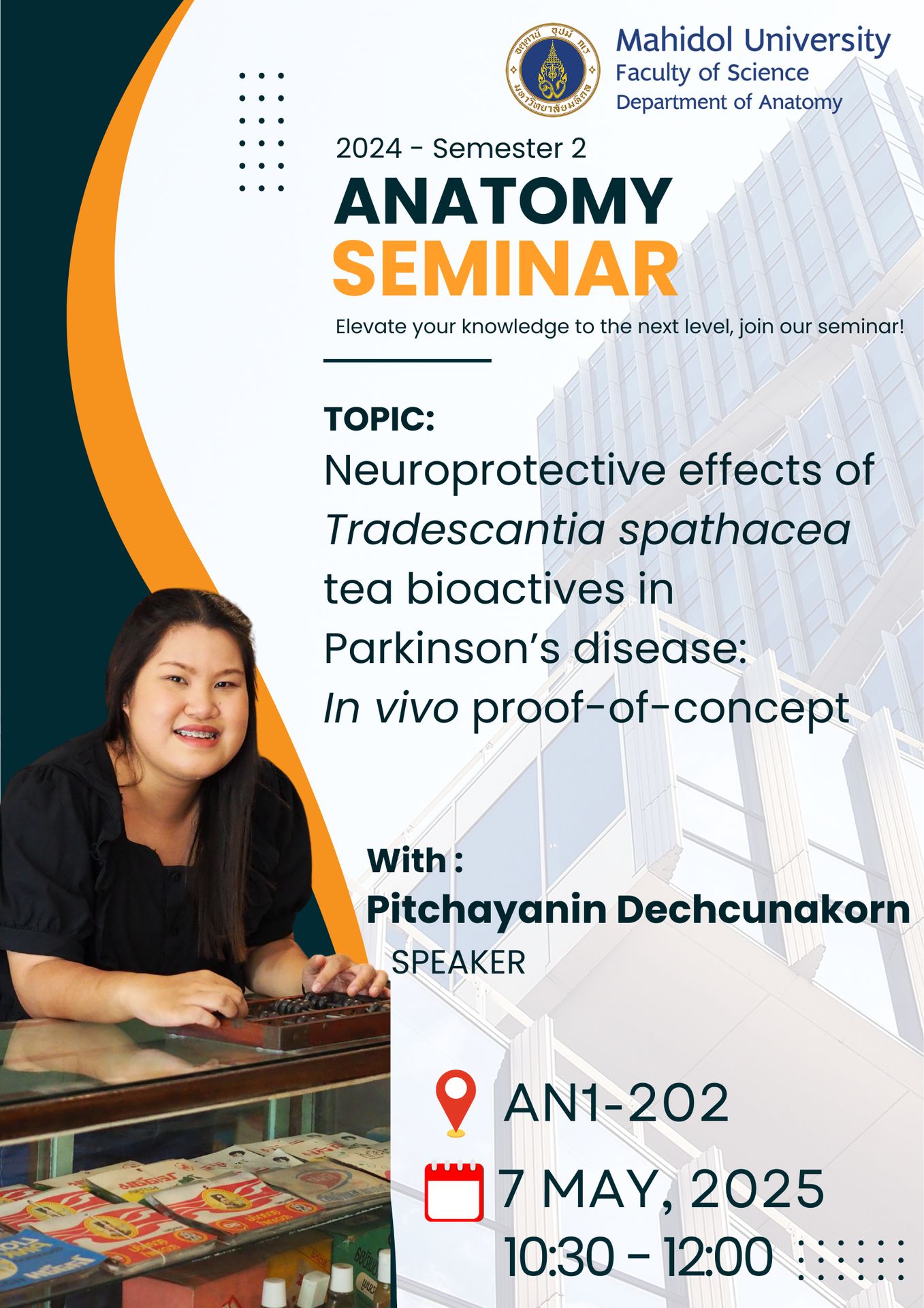 Schedule Anatomy Seminar (2024 – Semester II) – Day 3 – #Anatomy SC ...