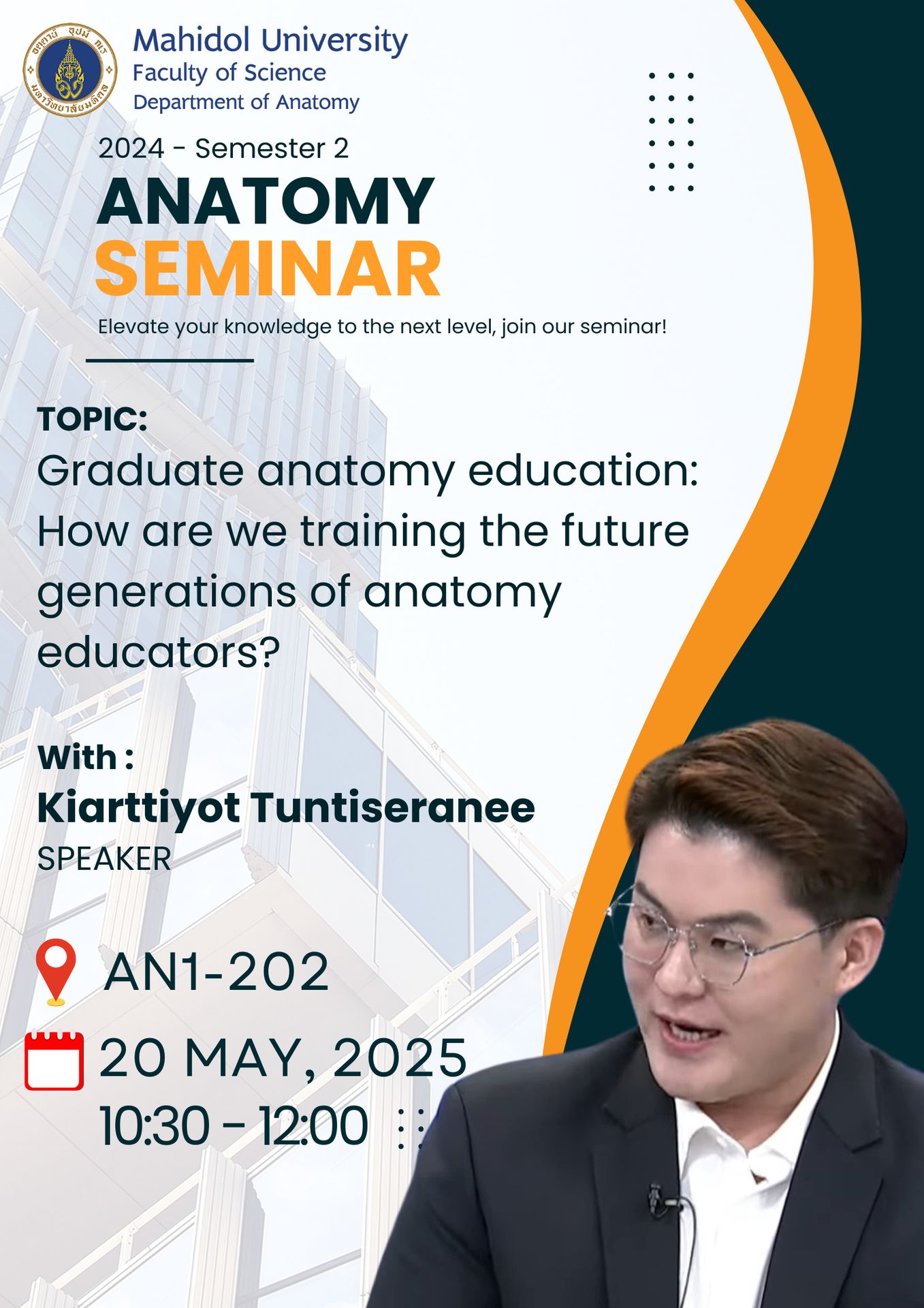 Schedule Anatomy Seminar (2024 – Semester II) – Day 6 – #Anatomy SC ...