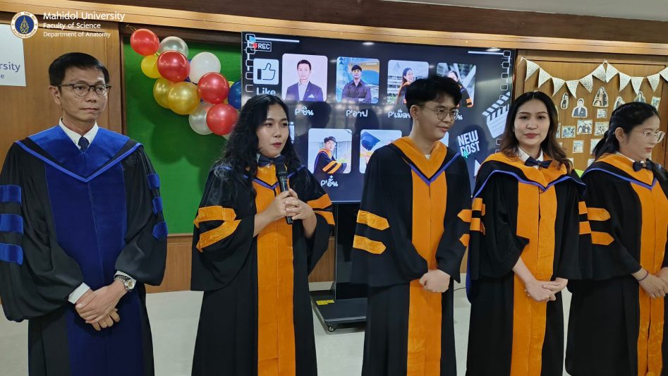 ภาควิชากายวิภาคศาสตร์ จัดพิธีปัจฉิมนิเทศ แสดงความยินดีแก่มหาบัณฑิตและ ...